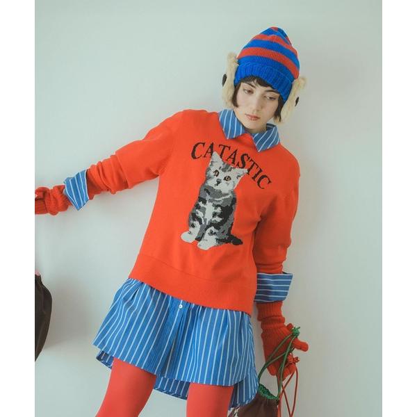 『セール実施中』ZOZO問い合わせ番号:98575841ショップ:Three Four Time，スリーフォータイムブランド:Three Four Time，スリーフォータイム商品名:CATASTICジャガードニットカテゴリ:トップス&gt...