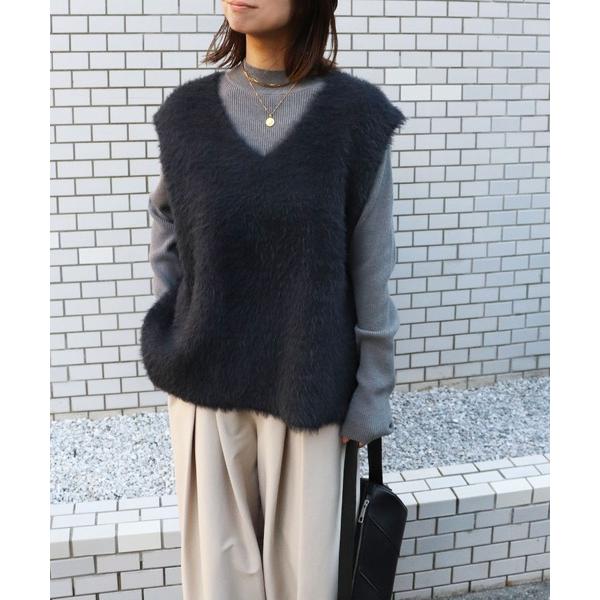 『タイムセール実施中』ZOZO問い合わせ番号:98576184ショップ:cross marche，クロスマルシェブランド:CROSS FUNCTION，クロスファンクション商品名:《洗える》2点セット エブ楽 フェザーニットベスト＆リブニッ...