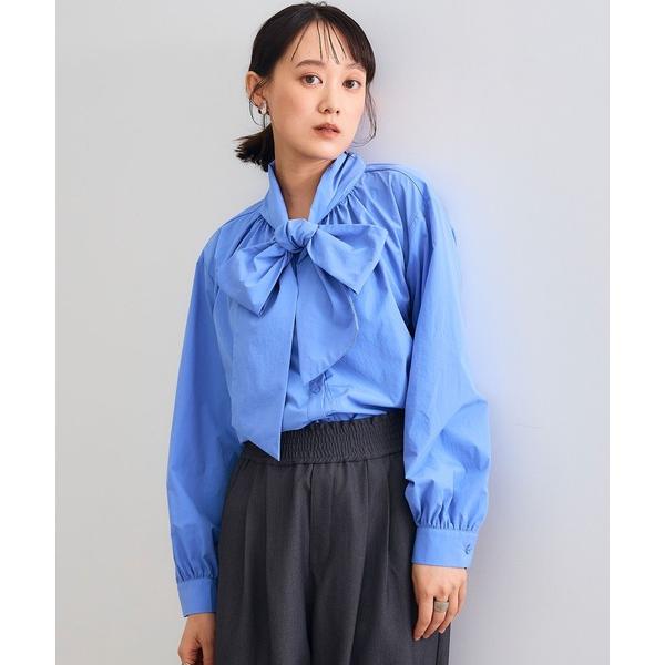ZOZO問い合わせ番号:98576191ショップ:cross marche，クロスマルシェブランド:CROSS FUNCTION，クロスファンクション商品名:《シワになりにくい》リボンボウタイボリュームシャツ【CROSS FUNCTION/...