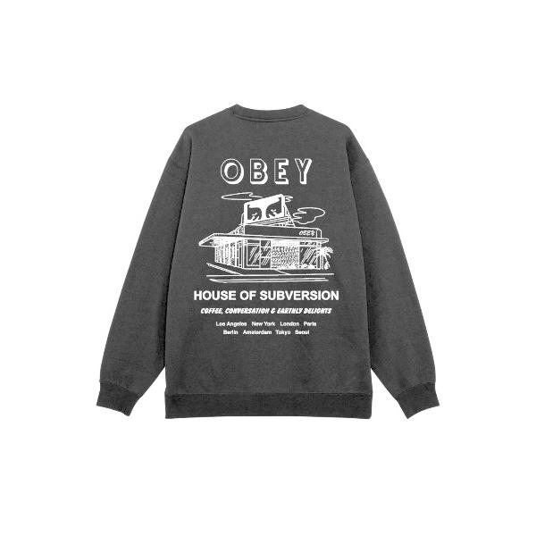 ZOZO問い合わせ番号:98576690ショップ:Kinetics，キネティクスブランド:OBEY，オベイ商品名:OBEY HOUSE OF SUBVERSION（オベイ ハウス オブ サブバージョン）カテゴリ:トップス>スウェットブ...