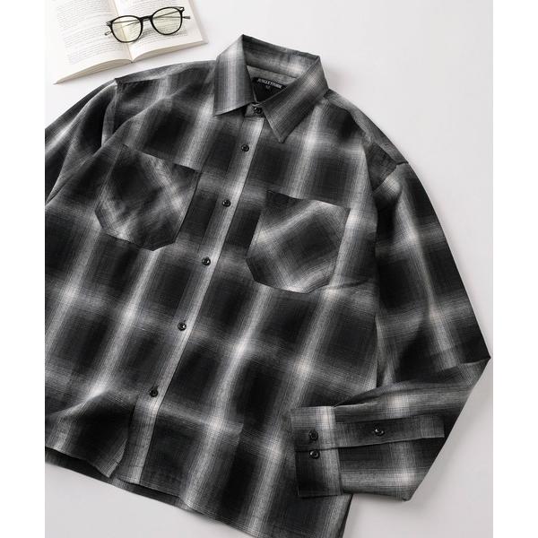 『タイムセール実施中』ZOZO問い合わせ番号:98576722ショップ:SlashDate，スラッシュデイトブランド:SlashDate，スラッシュデイト商品名:【82】 クロップド オンブレチェックシャツカテゴリ:トップス>シャツ/...
