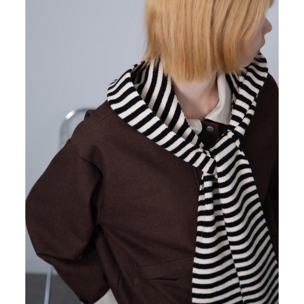 ZOZO問い合わせ番号:98578295ショップ:CERCA，チェルカブランド:Chiina，チーナ商品名:Chiina / ボーダーフードマフラーカテゴリ:ファッション雑貨>マフラーブランド品番:SDL0457素材:アクリルカラー:...