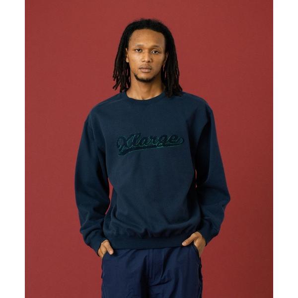 『タイムセール実施中』ZOZO問い合わせ番号:98578481ショップ:XLARGE，エクストララージブランド:XLARGE，エクストララージ商品名:CHENILLE LOGO CREWNECK SWEATSHIRTカテゴリ:トップス&gt...