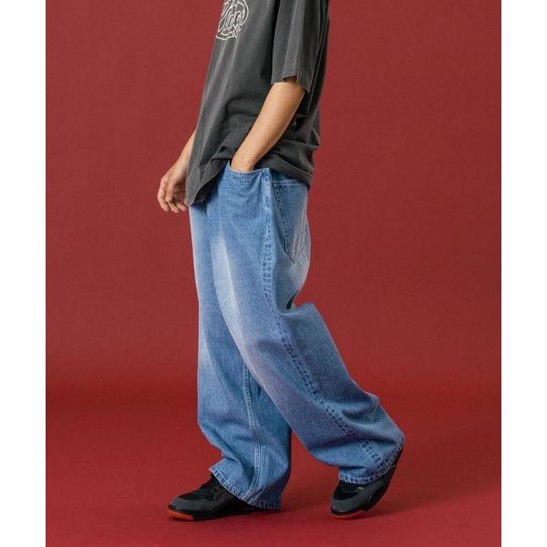 ZOZO問い合わせ番号:98578497ショップ:XLARGE，エクストララージブランド:XLARGE，エクストララージ商品名:WASHED BAGGY DENIM PANTSカテゴリ:パンツ>デニムパンツブランド品番:1012540...