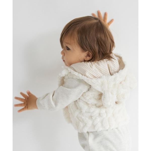 ZOZO問い合わせ番号:98579081ショップ:branshes，ブランシェスブランド:branshes，ブランシェス商品名:【ベビー】ケーブル柄クマ耳ベストカテゴリ:トップス>ベストブランド品番:01-5402-307素材:表地:...