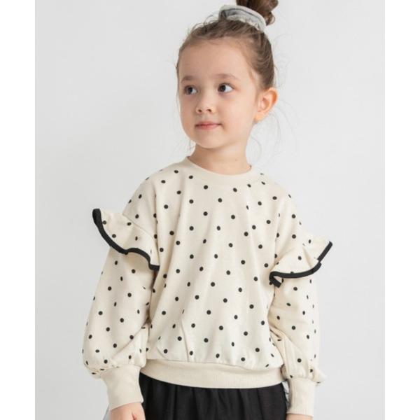 ZOZO問い合わせ番号:98579093ショップ:branshes，ブランシェスブランド:branshes，ブランシェス商品名:肩フリルトレーナーカテゴリ:トップス>スウェットブランド品番:12-5404-060素材:本体:ポリエステ...