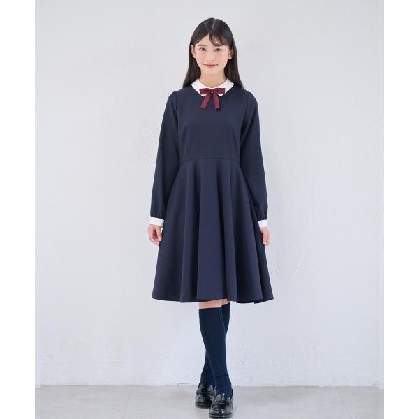 ZOZO問い合わせ番号:98579370ショップ:NARUMIYA ONLINE，ナルミヤ オンラインブランド:pom ponette junior，ポンポネットジュニア商品名:【卒服】ウール白襟ワンピースカテゴリ:ワンピース/ドレス&gt...