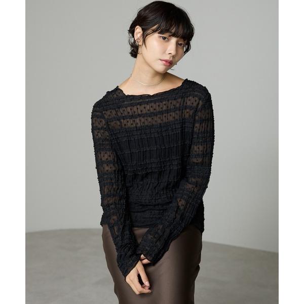 『タイムセール実施中』ZOZO問い合わせ番号:98580424ショップ:Bonjour Sagan，ボンジュールサガンブランド:SOTT，ソット，Bonjour Sagan，ボンジュールサガン商品名:Lace Sheer Frill Top...