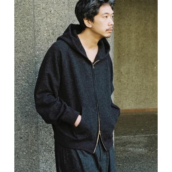 ZOZO問い合わせ番号:98641115ショップ:LIDNM，リドムブランド:LIDNM，リドム商品名:WOOL CASHMERE ZIP HOODIEカテゴリ:トップス>パーカーブランド品番:lm24aw07629素材:BODY :...