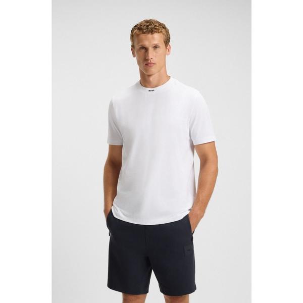 『セール実施中』ZOZO問い合わせ番号:98641707ショップ:HUGO BOSS，ヒューゴボスブランド:BOSS，ボス，HUGO BOSS，ヒューゴボス商品名:ストレッチコットン Tシャツ ロゴネックカテゴリ:トップス>Tシャツ/...