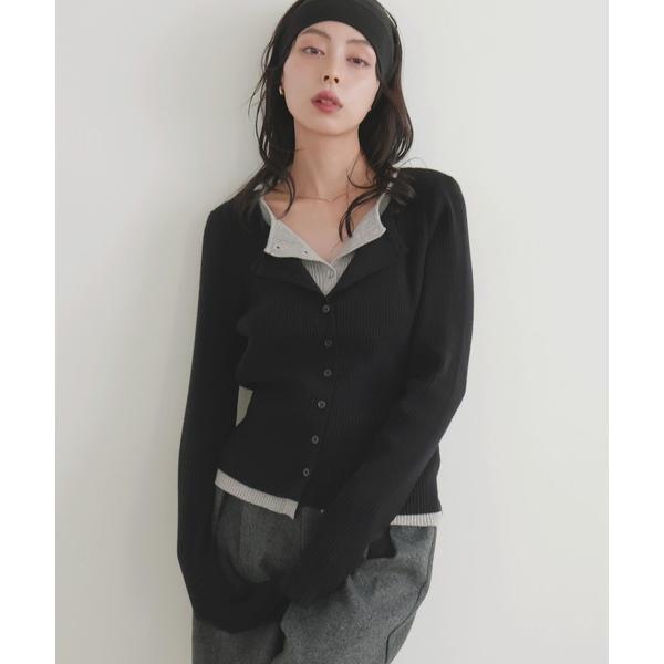 ZOZO問い合わせ番号:98641839ショップ:LIAN，リアンブランド:LIAN，リアン商品名:レイヤードバイカラークルーネックカーディガンカテゴリ:トップス>カーディガン/ボレロブランド品番:241-021R1635素材:レーヨ...