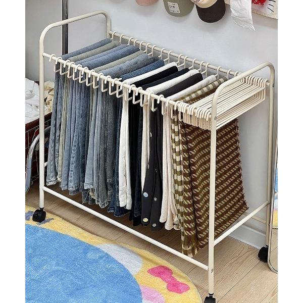 ZOZO問い合わせ番号:98641854ショップ:MANGROVE，マングローブブランド:Made in I，メイドインアイ，MANGROVE，マングローブ商品名:キャスター付きボトムハンガーラックカテゴリ:インテリア>収納グッズブラ...