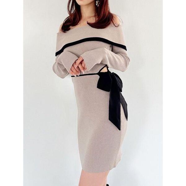 『セール実施中』ZOZO問い合わせ番号:98642008ショップ:RESEXXY，リゼクシーブランド:RESEXXY，リゼクシー商品名:リボンミニニットワンピースカテゴリ:ワンピース/ドレス>ワンピースブランド品番:152550323...