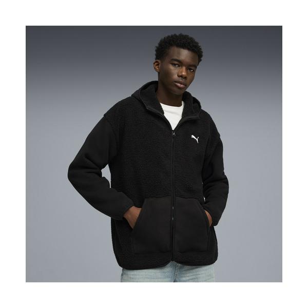 『セール実施中』ZOZO問い合わせ番号:98642829ショップ:PUMA STORE ZOZO，プーマストアゾゾブランド:PUMA，プーマ商品名:PUMA プーマ メンズ ESS ELEVATED リラックスド フルジップ シェルパー フ...