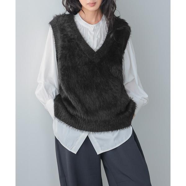 『タイムセール実施中』ZOZO問い合わせ番号:98643998ショップ:210nouve，トゥージュヌーブブランド:itto...，イット商品名:ふわふわシャギーニットベストカテゴリ:トップス>ニット/セーターブランド品番:to-be...