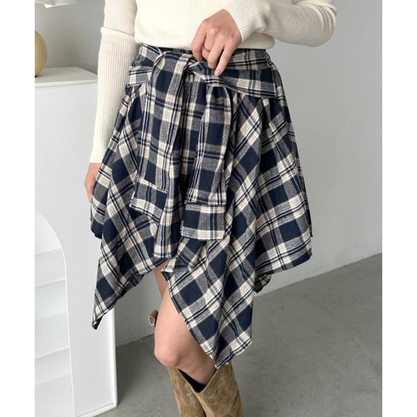 『タイムセール実施中』ZOZO問い合わせ番号:98644535ショップ:Outfitter lab，アウトフィッターラボブランド:CLEA，クレア商品名:チェックシャツ巻き風ミニスカートカテゴリ:スカート>スカートブランド品番:CL2...