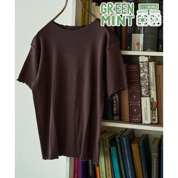 『セール実施中』参考価格：3，993円発売時期：2025年04月コンディション：D（傷・汚れあり）傷や汚れがあるが使用には問題ないアイテム全体的：汚れ、色あせ、毛玉参考商品名：限定展開　MINT テレコ メロー リブ クルーネック 半袖 T...