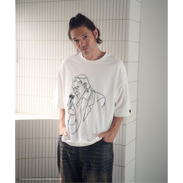 ZOZO問い合わせ番号:98674844ショップ:IO，イオブランド:ADAM PATEK，アダムパテック商品名:ADAMPATEK/Frankenstein flower stitch T/フランケンシュタイン刺繍Tシャツ(AP25240...