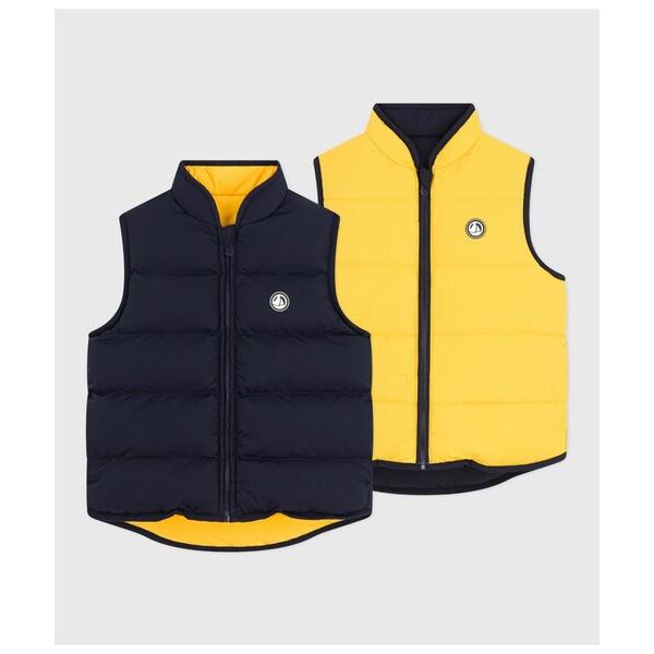 ZOZO問い合わせ番号:98675167ショップ:PETIT BATEAU，プチバトーブランド:PETIT BATEAU，プチバトー商品名:リバーシブルベストカテゴリ:トップス>ベストブランド品番:A0DSJA素材:身生地 / 裏地 ...