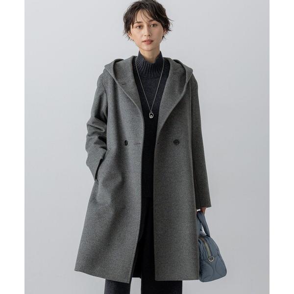 ZOZO問い合わせ番号:98675807ショップ:23区，ニジュウサンクブランド:23区，ニジュウサンク商品名:ウールカシミヤビーバー フーデット コートカテゴリ:ジャケット/アウター>その他アウターブランド品番:SCWOGW0853...