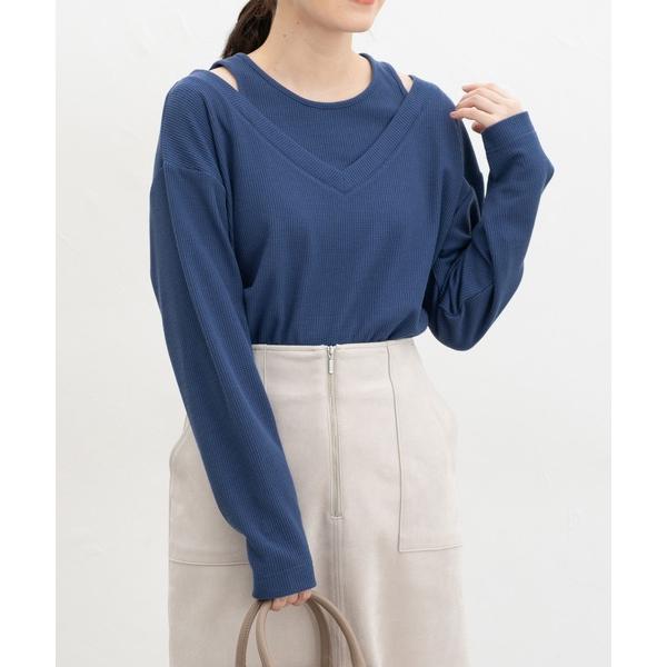 『タイムセール実施中』ZOZO問い合わせ番号:98676422ショップ:Honeys，ハニーズブランド:Honeys，ハニーズ，GLACIER，グラシア商品名:レイヤード風トップスカテゴリ:トップス>Tシャツ/カットソーブランド品番:...