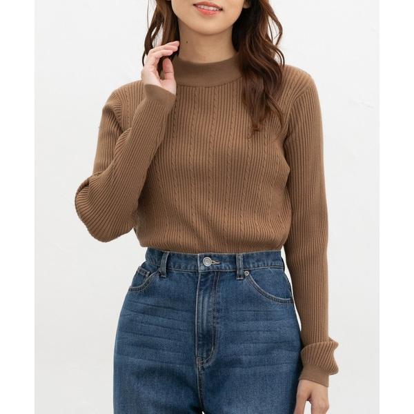 『タイムセール実施中』ZOZO問い合わせ番号:98676434ショップ:Honeys，ハニーズブランド:Honeys，ハニーズ，CINEMA CLUB，シネマクラブ商品名:ケーブル編ハイネックニットカテゴリ:トップス>ニット/セーター...