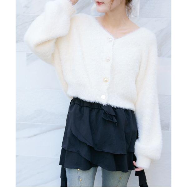 『セール実施中』ZOZO問い合わせ番号:98676899ショップ:DIAVEL，ディアベルブランド:GORGE，ゴージ，DIAVEL，ディアベル商品名:《フェザータッチ×デザインボタンMIX》レディース カーディガン 羽織り コンパクト丈 ...