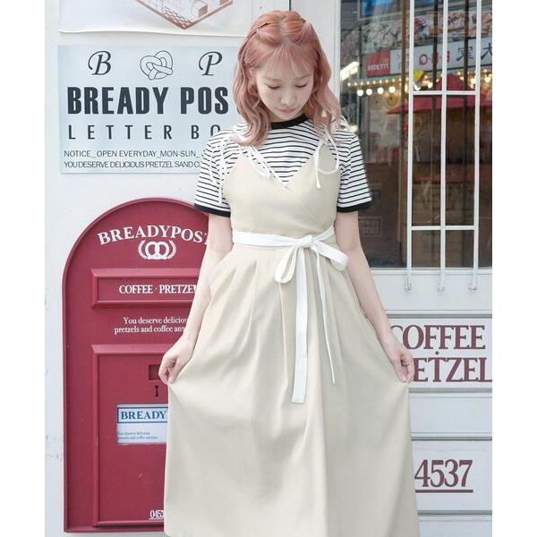 ZOZO問い合わせ番号:98677264ショップ:kobelettuce，コウベレタスブランド:KOBE LETTUCE，コウベレタス商品名:[ 双松桃子さんコラボ ] ショルダーリボンカシュクールエプロンカテゴリ:食器/キッチン>エ...