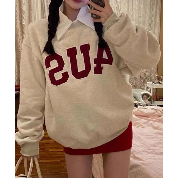 『タイムセール実施中』ZOZO問い合わせ番号:98677611ショップ:VIBGYOR，ヴィブジョーブランド:MEMECLE，メメクル商品名:【 MEMECLE / メメクル 】4USロゴ カジュアルスウェットパーカーカテゴリ:トップス&g...