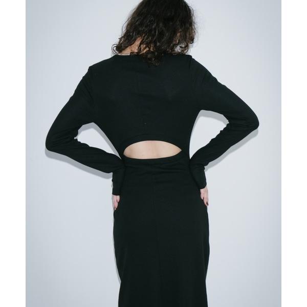 ZOZO問い合わせ番号:98678317ショップ:Avenue，アヴェニューブランド:HANNE，アン商品名:ロングスリーブバックカットデザインワンピースカテゴリ:ワンピース/ドレス>ワンピースブランド品番:306254-143-01...