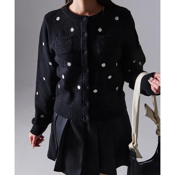 『セール実施中』ZOZO問い合わせ番号:98679077ショップ:SILVER BULLET，シルバーバレットブランド:DAESE TOKYO，デセトウキョウ商品名:『DAESE TOKYO/デセトウキョウ』アルパカタッチフラワー刺繍カーデ...