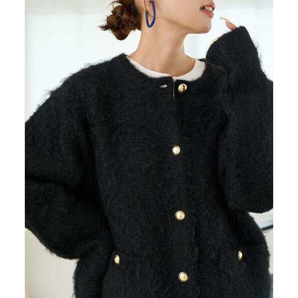 『タイムセール実施中』ZOZO問い合わせ番号:98709416ショップ:FREAK'S STORE，フリークスストアブランド:FREAK'S STORE，フリークスストア商品名:限定展開　ミックスシャギー 金ボタン ニット カーディガンカテ...
