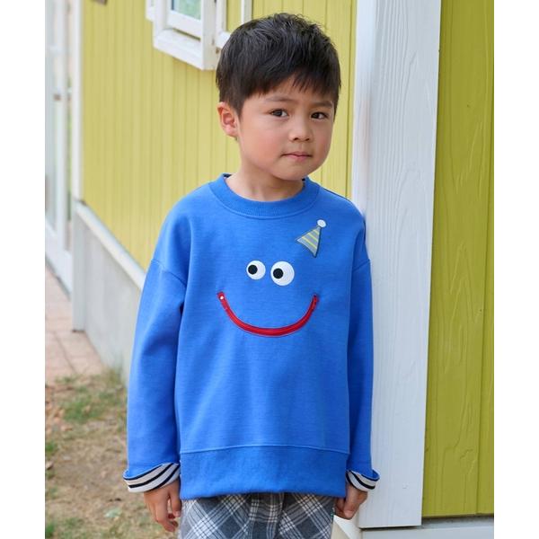 『タイムセール実施中』ZOZO問い合わせ番号:98709810ショップ:NARUMIYA ONLINE，ナルミヤ オンラインブランド:kladskap，クレードスコープ商品名:ギミック顔トレーナーカテゴリ:トップス>スウェットブランド...