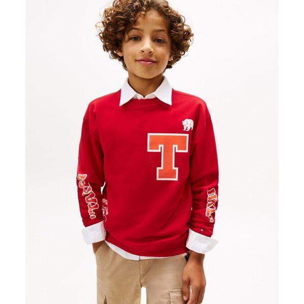 『セール実施中』ZOZO問い合わせ番号:98709990ショップ:TOMMY HILFIGER，トミー ヒルフィガーブランド:TOMMY HILFIGER，トミーヒルフィガー商品名:BOYS グラフィックプリントスエットシャツカテゴリ:トッ...