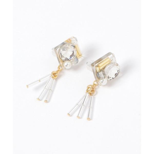 ※このアイテムは返品・交換対象外商品です。ZOZO問い合わせ番号:98710174ショップ:GLOBAL WORK，グローバルワークブランド:GLOBAL WORK，グローバルワーク商品名:スクエアビジューピアス/MADE IN JAPAN...