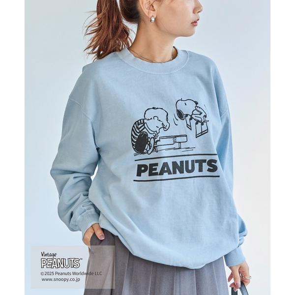 『セール実施中』ZOZO問い合わせ番号:98711437ショップ:LAVEANGE，ラビアンジェブランド:LAVEANGE，ラビアンジェ商品名:【PEANUTS / SNOOPY】別注 music sweat スヌーピーピグメントロゴスウェ...