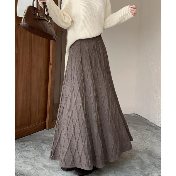 『タイムセール実施中』ZOZO問い合わせ番号:98711883ショップ:emi+，エミプラスブランド:emi+，エミプラス商品名:幾何柄ジャガードニットスカートカテゴリ:スカート>スカートブランド品番:254G091EMS素材:アクリ...