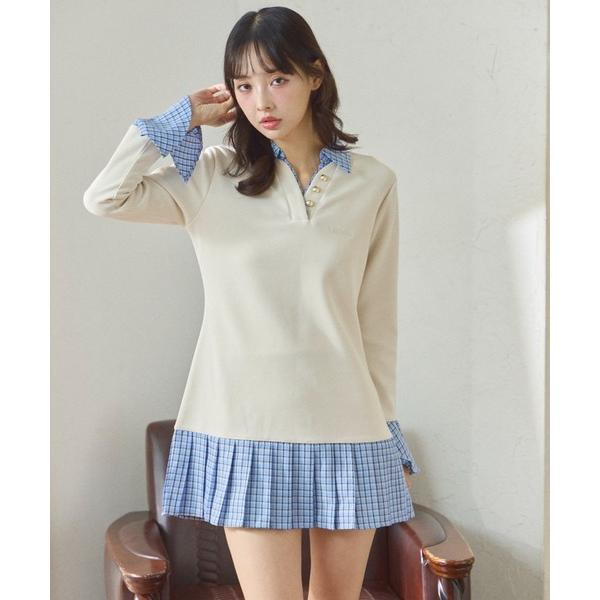 ZOZO問い合わせ番号:98712223ショップ:IF Div.，アイエフディビジョンブランド:Lallana，ララーナ商品名:Preppy Docking Dress/プレッピードッキングワンピースカテゴリ:ワンピース/ドレス>シャ...