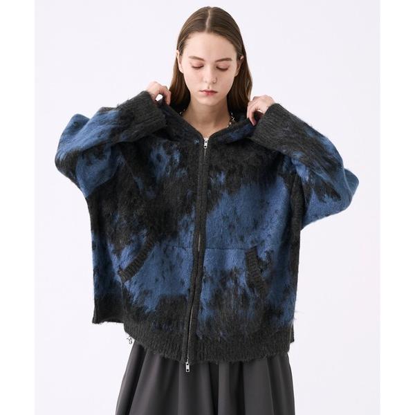 『セール実施中』ZOZO問い合わせ番号:98712256ショップ:IF Div.，アイエフディビジョンブランド:KUUUPY，クーピー商品名:Gradient Shaggy Zip Knit Hoodie - グラデーションシャギージップニ...