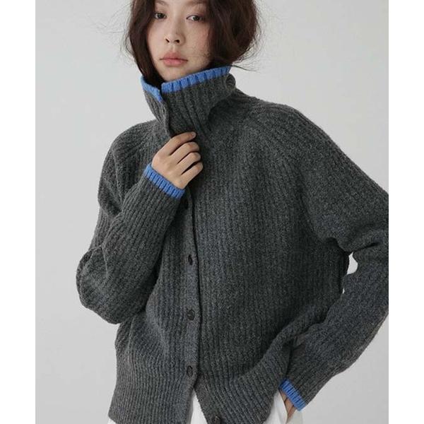 『タイムセール実施中』ZOZO問い合わせ番号:98713171ショップ:Doula Doula，ドゥーラドゥーラブランド:Doula Doula，ドゥーラドゥーラ商品名:配色ライン襟付きニットカーディガンカテゴリ:トップス>カーディガ...