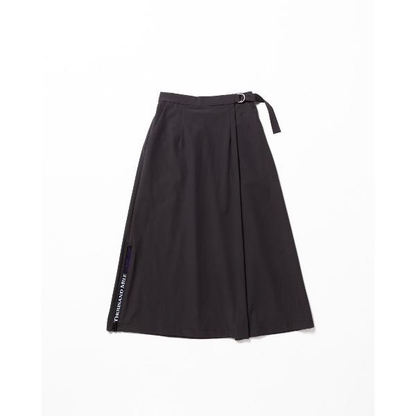 ZOZO問い合わせ番号:98713276ショップ:THOUSAND MILE，サウザンドマイルブランド:THOUSAND MILE，サウザンドマイル商品名:[L's]WRAPPED SKIRT NY/PU/ラップスカートカテゴリ:スカート&...