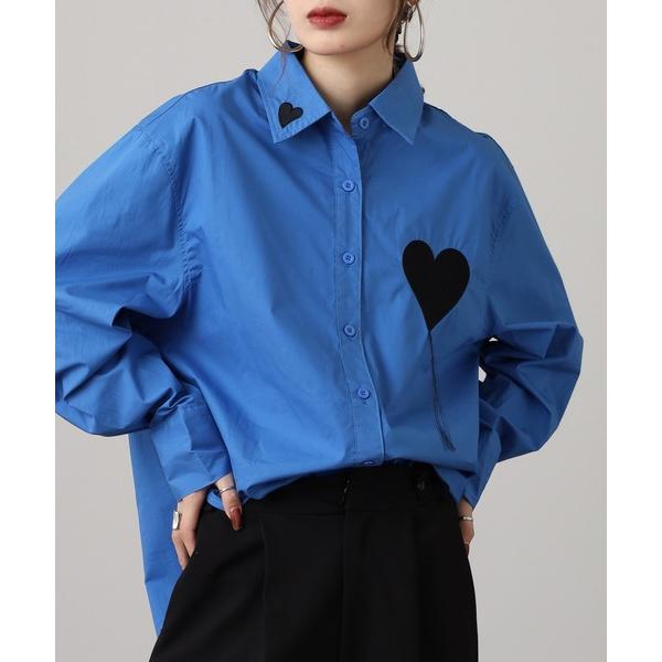 ZOZO問い合わせ番号:98713586ショップ:FUNALIVE，ファンアライブブランド:FUNALIVE，ファンアライブ商品名:je crois soi ハート刺繍　シャツカテゴリ:トップス>シャツ/ブラウスブランド品番:JE-5...