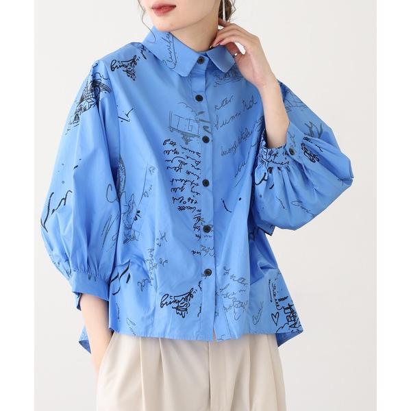 『タイムセール実施中』ZOZO問い合わせ番号:98713589ショップ:FUNALIVE，ファンアライブブランド:FUNALIVE，ファンアライブ商品名:je crois soi プリント　シャツカテゴリ:トップス>シャツ/ブラウスブ...