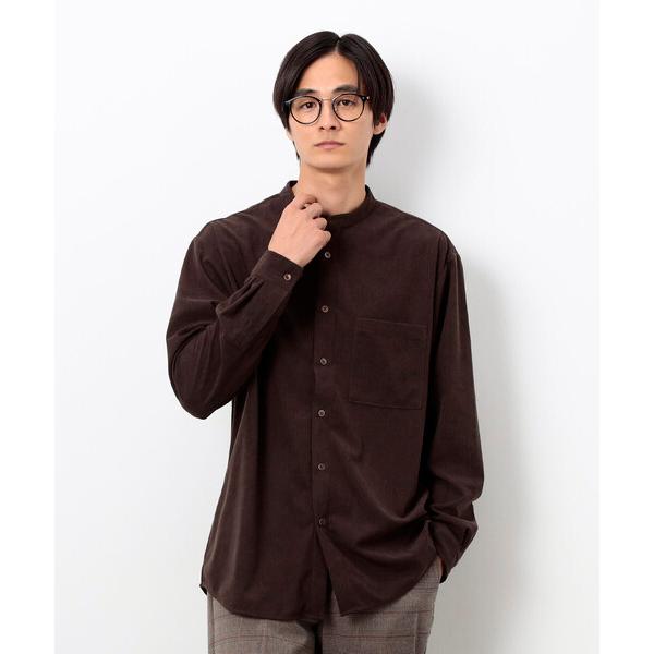 『セール実施中』ZOZO問い合わせ番号:98714279ショップ:COMME CA ISM，コムサイズムブランド:COMME CA ISM，コムサイズム商品名:トリコットコーデュロイ バンドカラー シャツカテゴリ:トップス>シャツ/ブ...