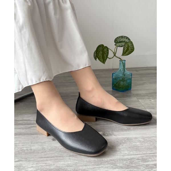 『タイムセール実施中』ZOZO問い合わせ番号:98714556ショップ:Amulet，アミュレットブランド:Amulet，アミュレット商品名:さりげなく上品に! 毎日に寄り添う歩きやすさ◎ スクエアトゥローヒールパンプスカテゴリ:シューズ&...