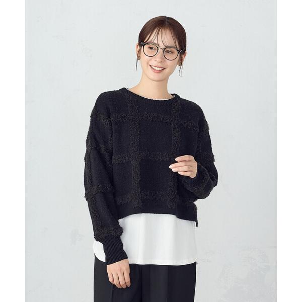 『セール実施中』ZOZO問い合わせ番号:98731018ショップ:COMME CA ISM，コムサイズムブランド:COMME CA ISM，コムサイズム商品名:チェックジャガードニットカテゴリ:トップス>ニット/セーターブランド品番:...