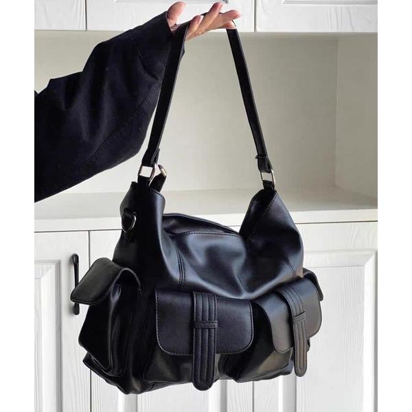 『タイムセール実施中』ZOZO問い合わせ番号:98744995ショップ:CELENA，セレナブランド:CELENA BEATS，セレナビーツ商品名:大容量マルチポケット レザーショルダーバッグ 韓国ストリート 通勤通学 旅行にも◎カテゴリ:...