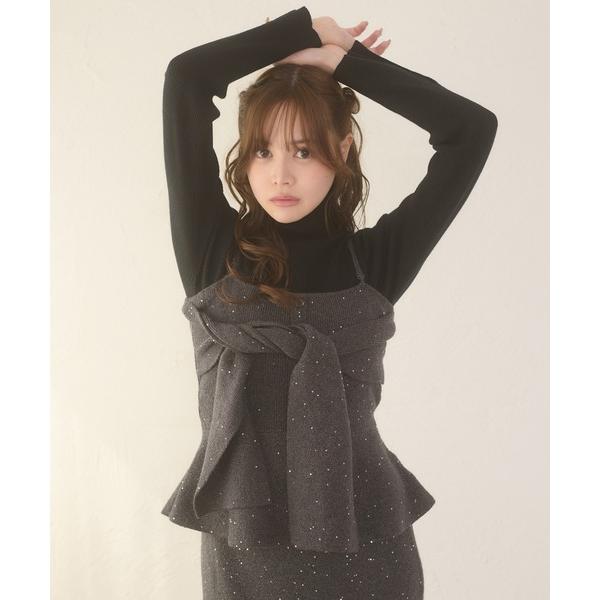 『タイムセール実施中』ZOZO問い合わせ番号:98745696ショップ:Ambre Neige，アンブルネージュブランド:Ambre Neige，アンブルネージュ商品名:sequins knit bustier / スパンコールニットビスチ...