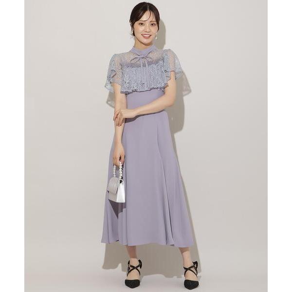 ZOZO問い合わせ番号:98746348ショップ:WILLSELECTION，ウィルセレクションブランド:WILLSELECTION，ウィルセレクション商品名:タックリボンレースブラウス×バックレースアップワンピースカテゴリ:ワンピース/ド...