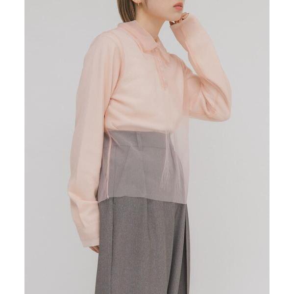 『セール実施中』ZOZO問い合わせ番号:98746851ショップ:KBF，ケービーエフブランド:KBF，ケイビーエフ商品名:チュールレイヤードニットシャツカテゴリ:トップス>ニット/セーターブランド品番:KBA7-22R220素材:ニ...